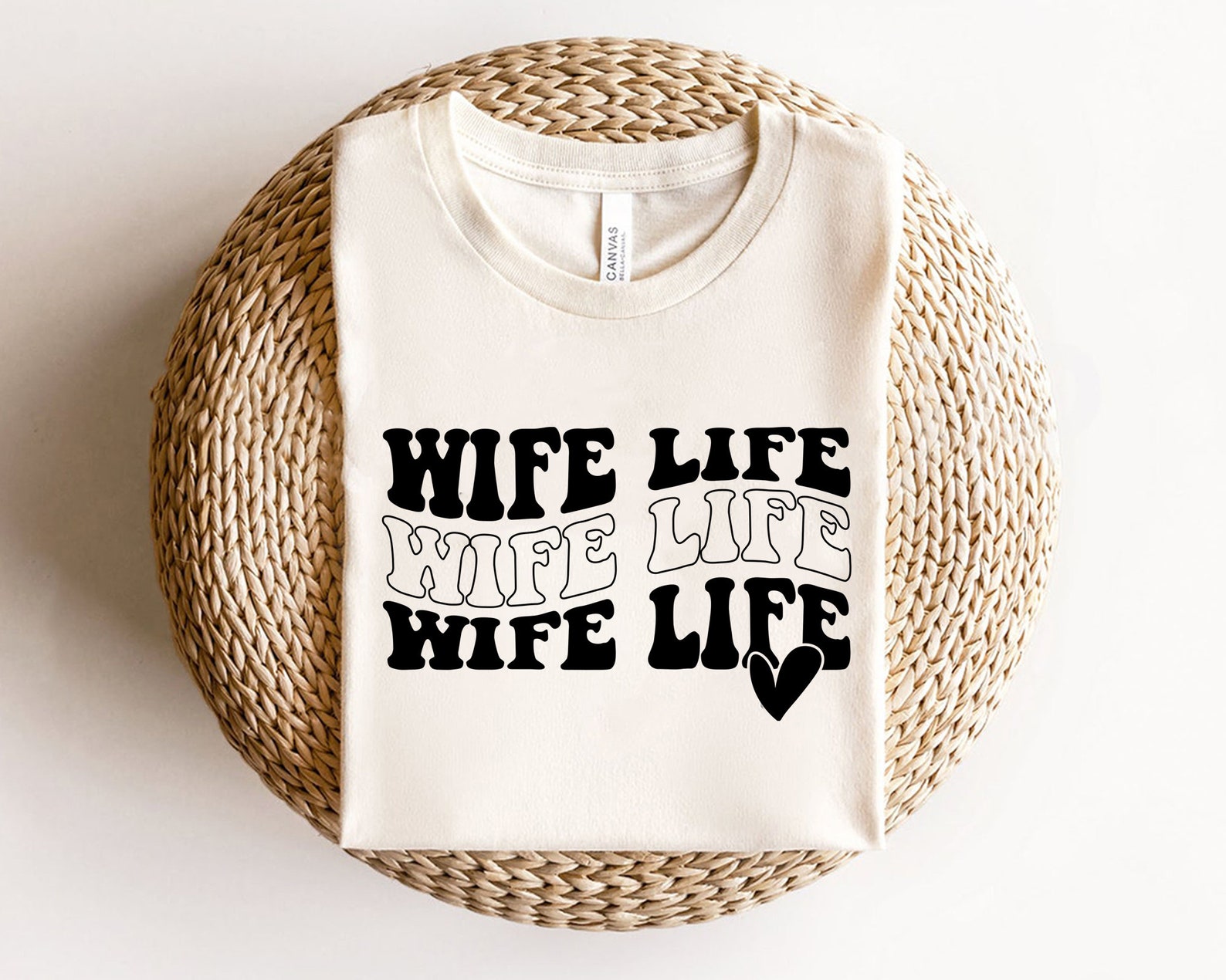 Wife Life Svg, Wavy Letters Svg, Heart Svg, Digital Download, Just ...