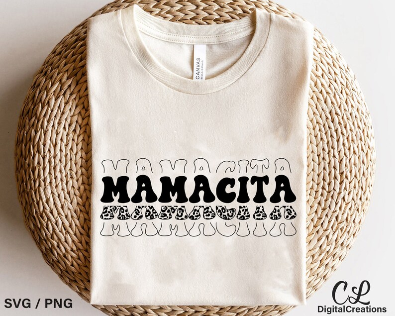Mamacita Svg, Printable, Leopard Print Svg, Mom Life Svg, Retro Font ...