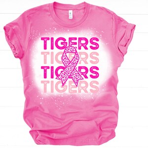 Tigers Cancer Svg, Printable, Tigers Stacked, Breast Cancer Svg ...