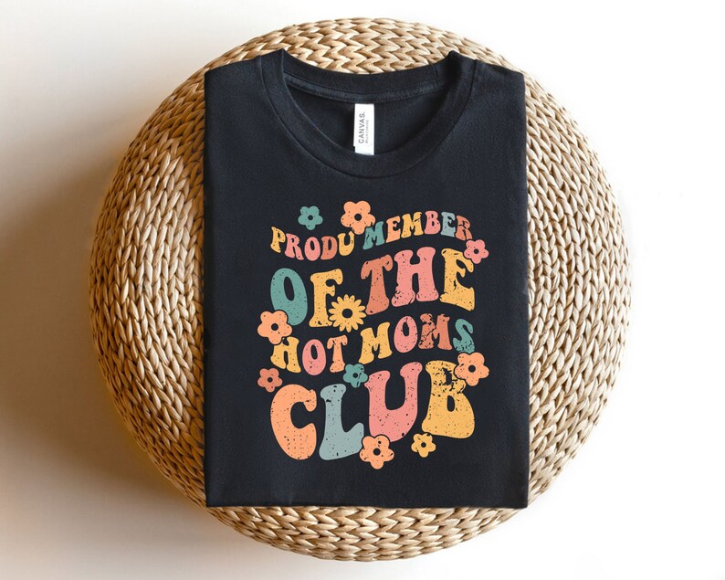 Hot Mom's Club Svg, Retro Font Svg, Digital Downloads, Fine Mama Svg ...