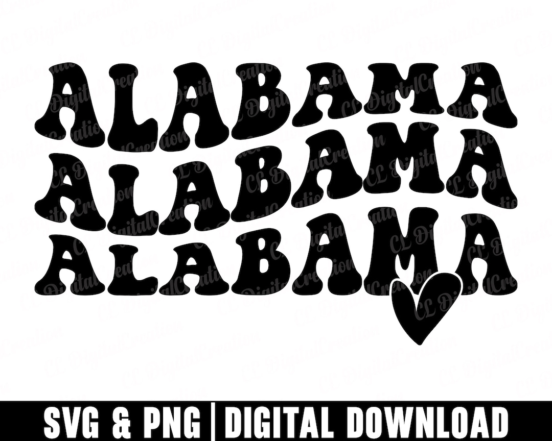 Alabama Svg, Stacked Svg, Heart Svg, US States Svg, America Svg ...