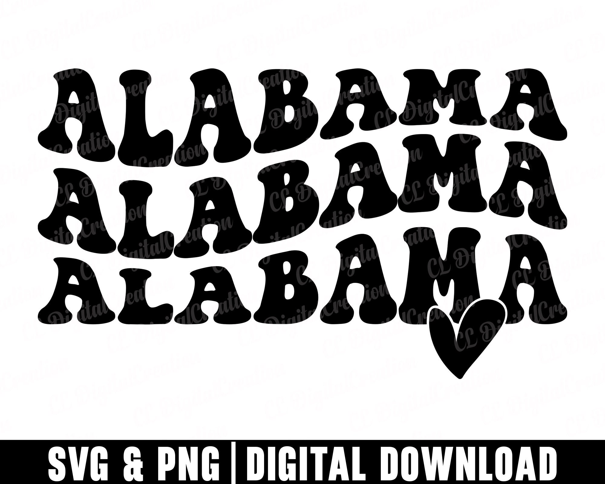 Alabama Svg, Stacked Svg, Heart Svg, US States Svg, America Svg ...