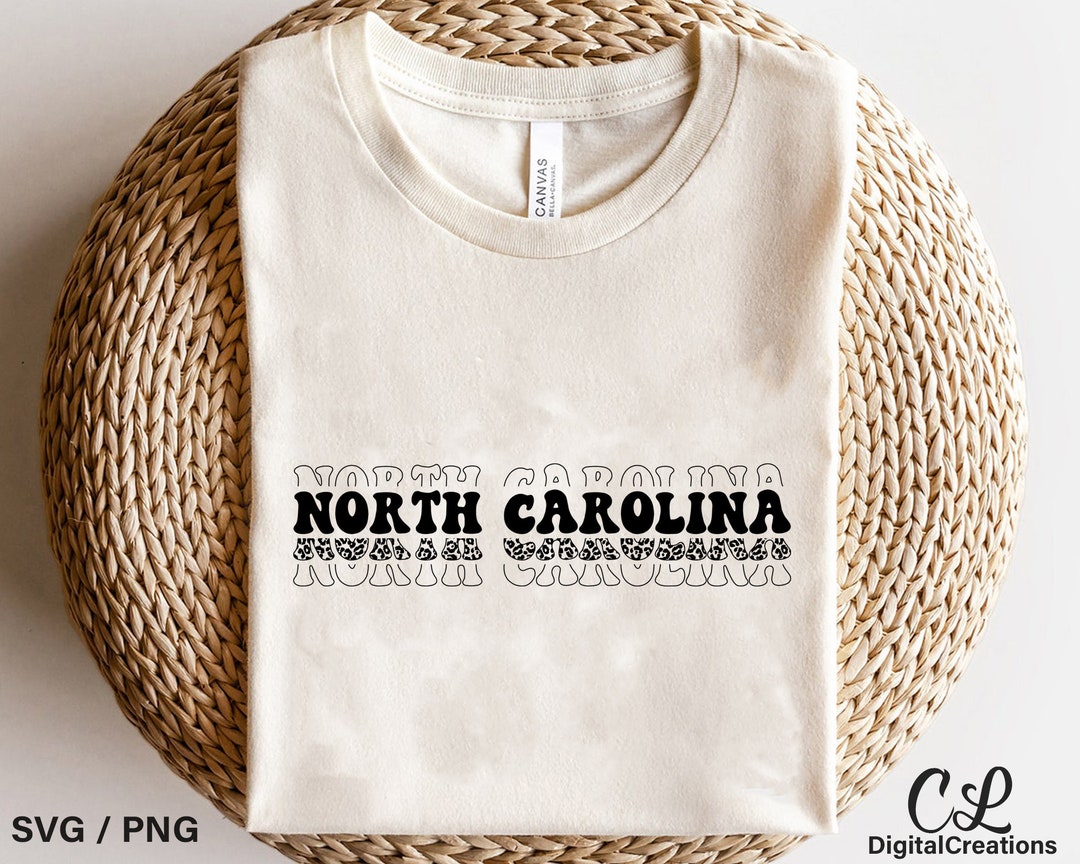 North Carolina Svg, Printable, Leopard Print Svg, North Carolina Shirt ...
