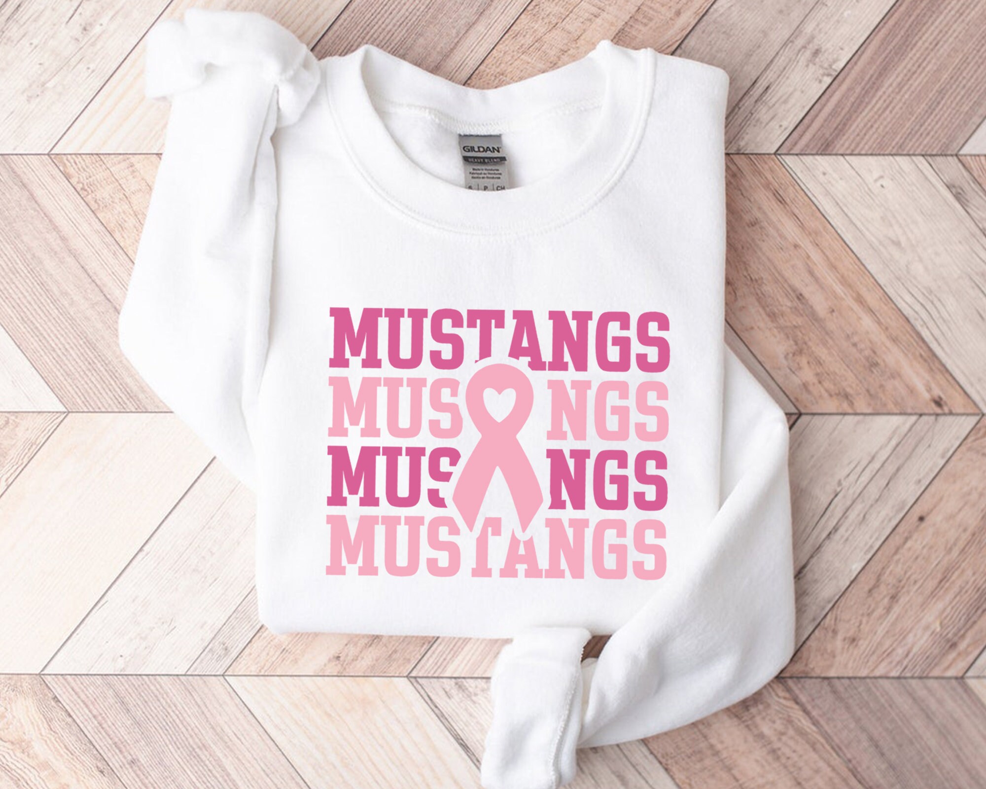 Mustangs Cancer Svg, Mustangs Stacked, Breast Cancer Svg, Digital ...