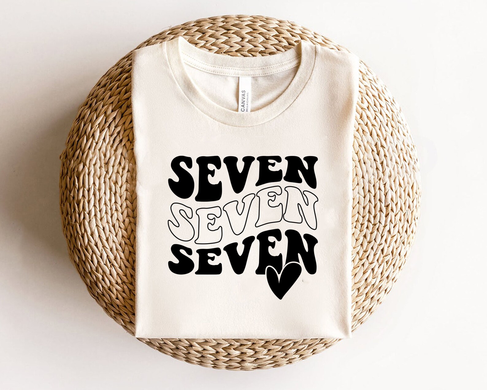 Seven Svg 7th Birthday Svg Stacked Svg Birthday Svg Heart - Etsy