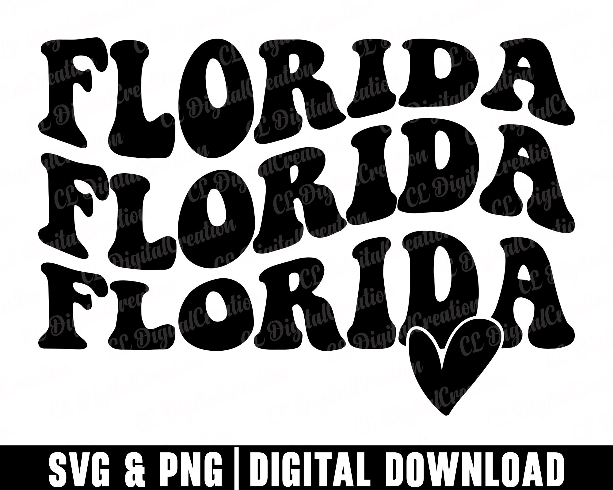 Florida Svg, Stacked Svg, Heart Svg, US States Svg, America Svg ...