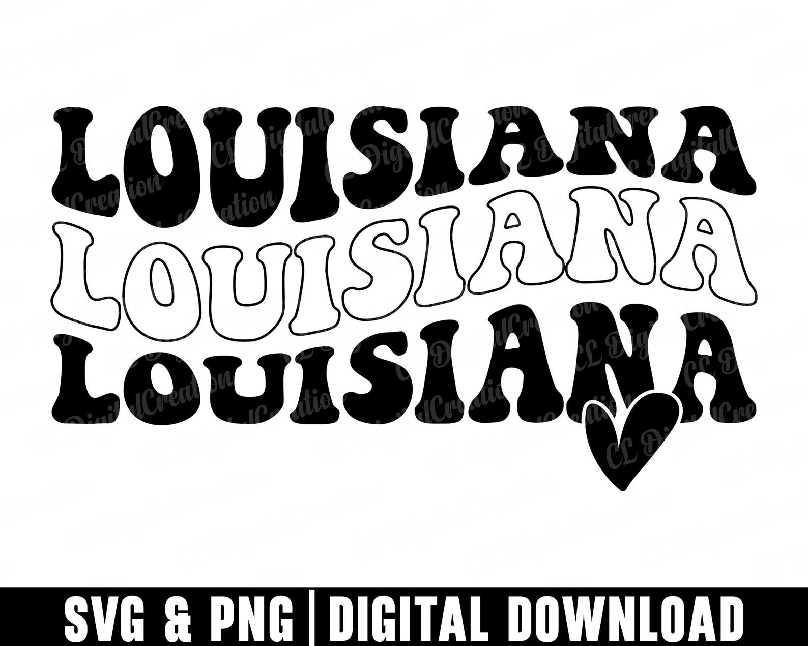 Louisiana Svg, Stacked Svg, Heart Svg, US States Svg, America Svg ...