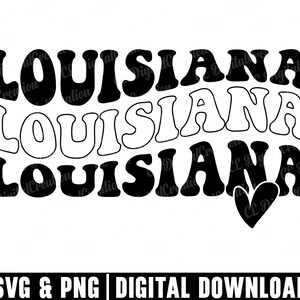 Louisiana Svg, Stacked Svg, Heart Svg, US States Svg, America Svg ...