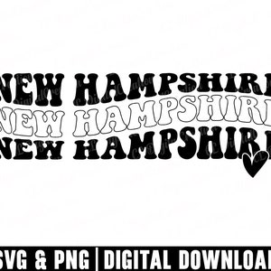 New Hampshire Svg, Stacked Svg, Heart Svg, US States Svg, America Svg ...