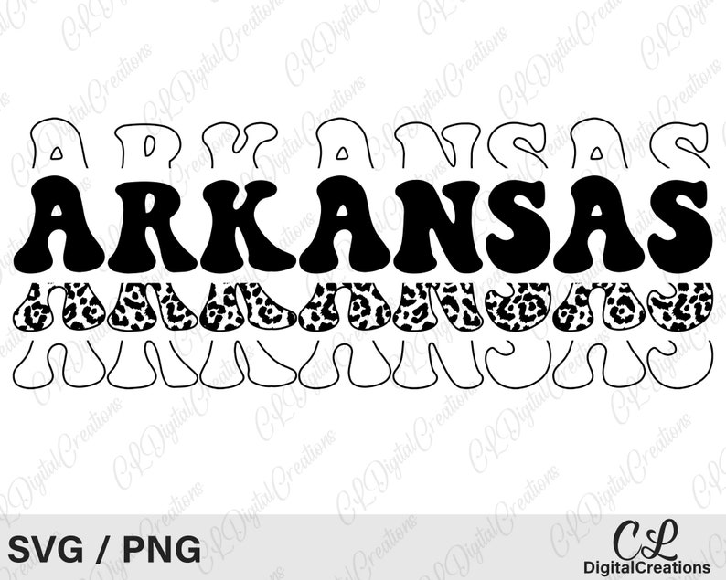 Arkansas Svg, Printable, Leopard Print Svg, Arkansas Shirt Svg, Retro ...