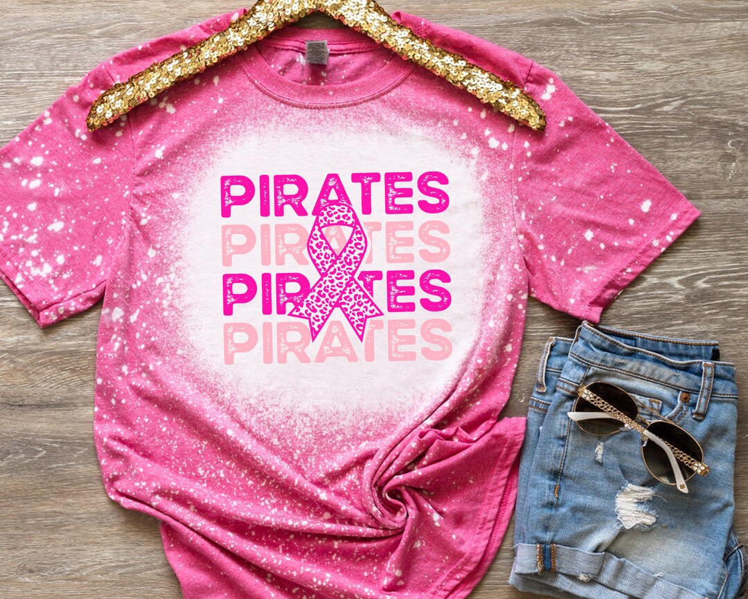 Pirates Cancer Svg, Printable, Pirates Stacked, Breast Cancer Svg ...