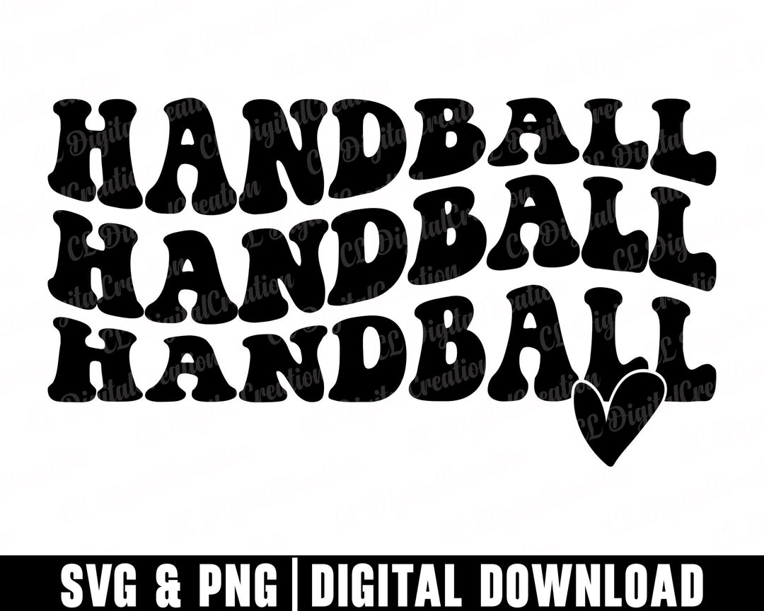 Handball Svg, Stacked Svg, Digital Downloads, Game Day Svg, Sports Svg ...