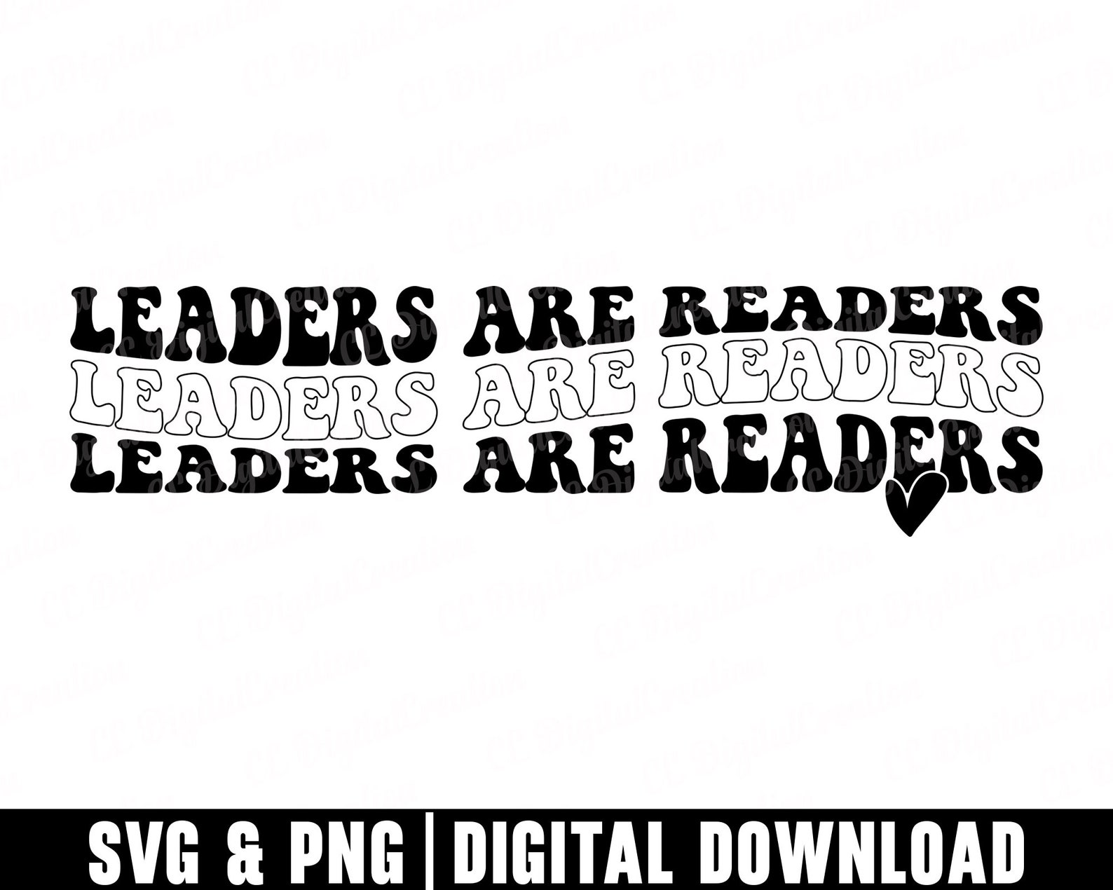 Leaders Are Readers Svg, Book Lover Svg, Digital Downloads, Heart Svg ...