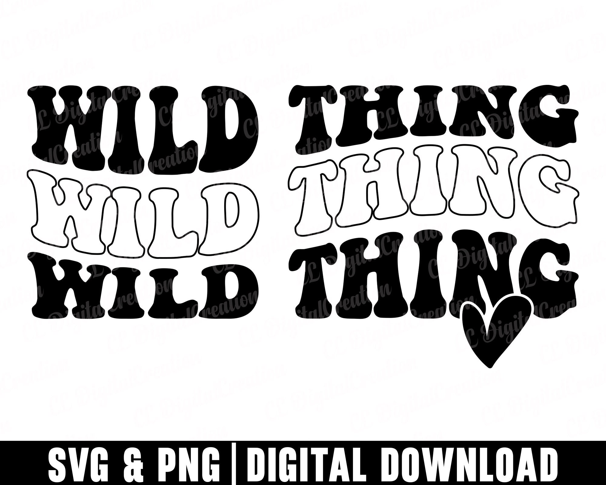 Wild Thing Svg, Stacked Svg, Digital Download, Mom Life Svg, Baby Girl ...
