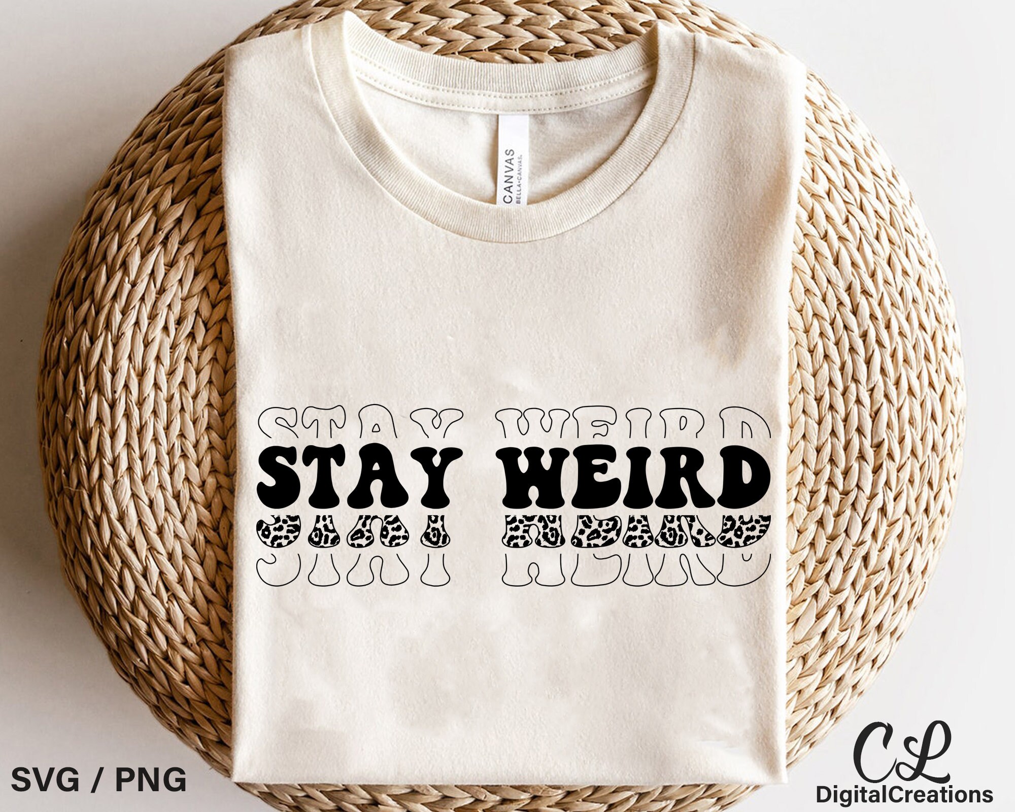 Stay Weird Svg Printable Leopard Stay Weird Svg Kindness - Etsy