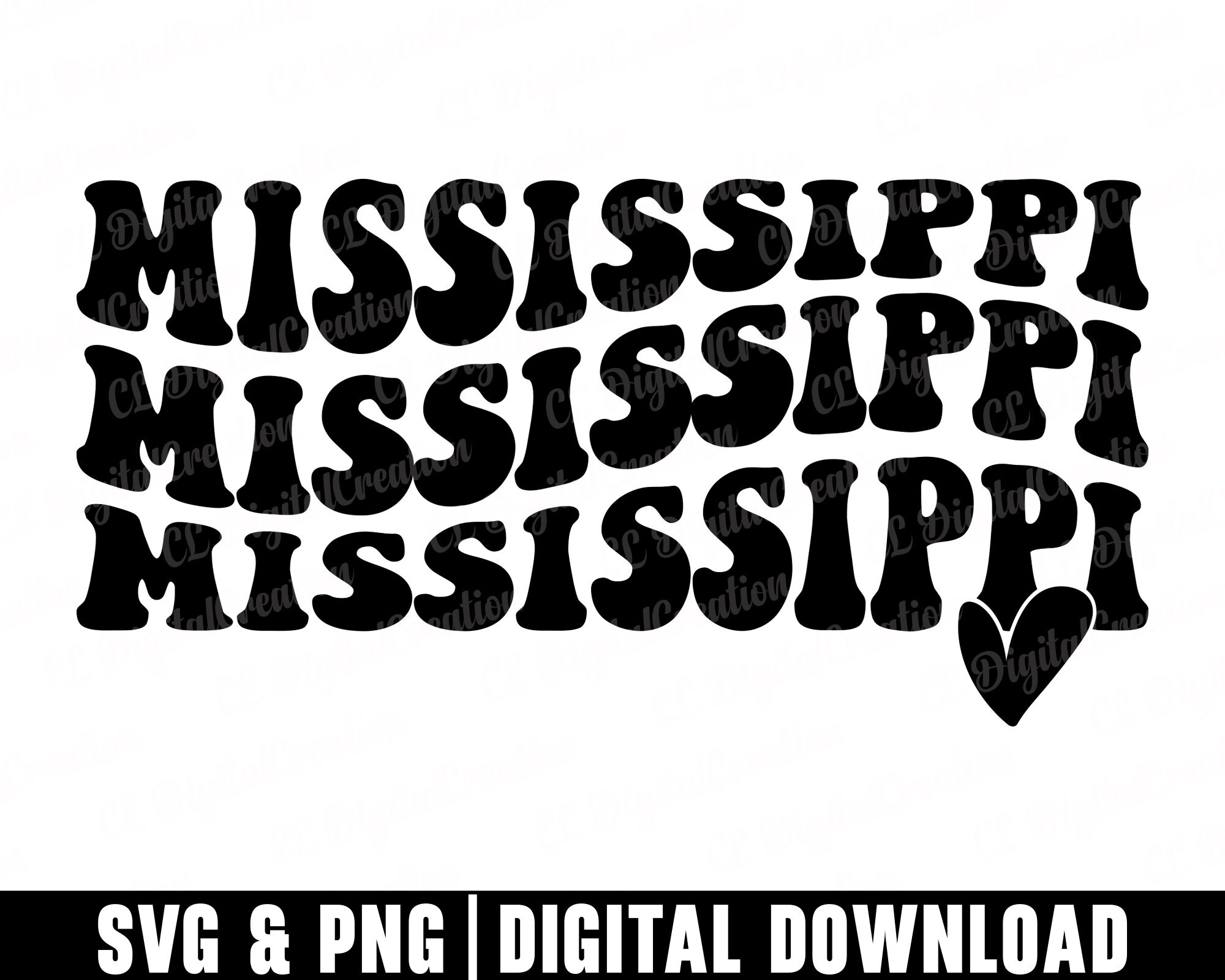 Mississippi Svg, Stacked Svg, Heart Svg, US States Svg, America Svg ...