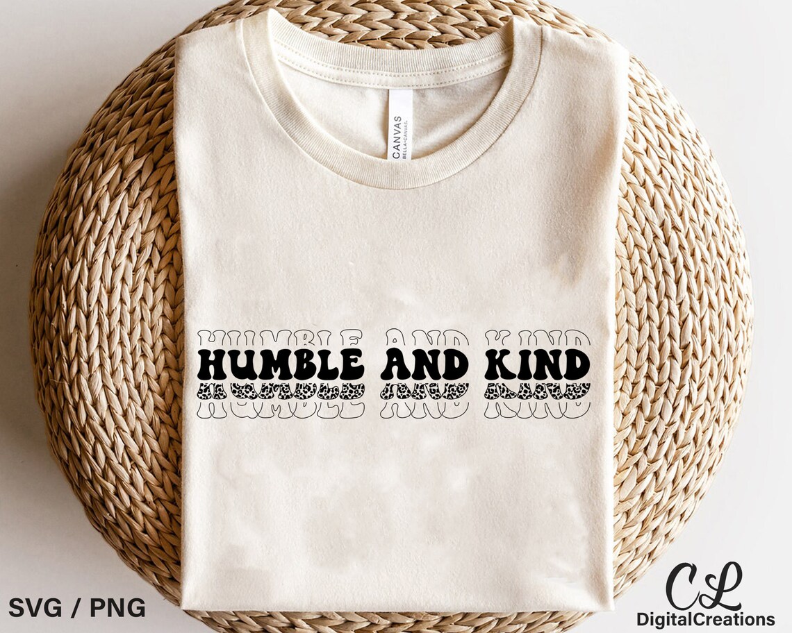 Humble and Kind Svg Printable Leopard Humble and Kind Svg - Etsy