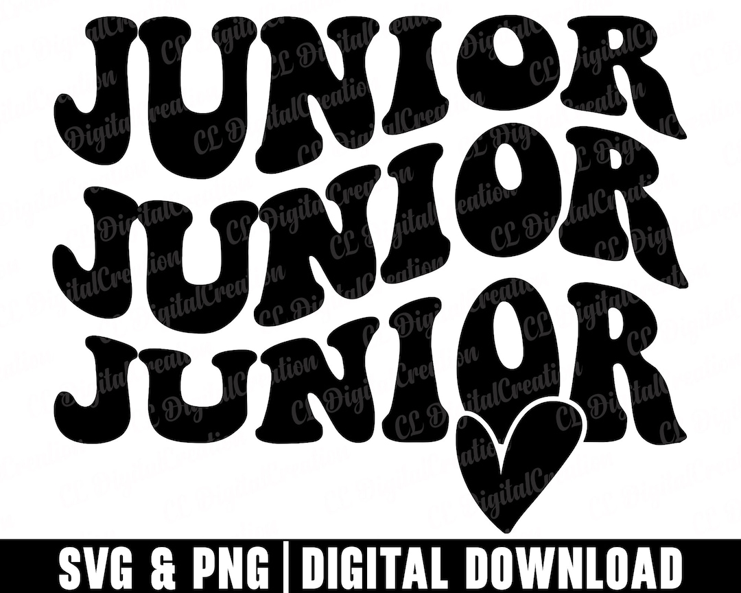 Junior Svg, School Svg, Digital Downloads, Stacked Svg, Heart Svg ...
