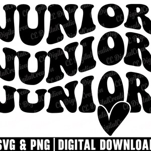 Junior Svg, School Svg, Digital Downloads, Stacked Svg, Heart Svg ...