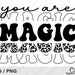 You Are Magic Svg, Printable, Leopard Print Svg, 1970s Svg, Retro Font ...
