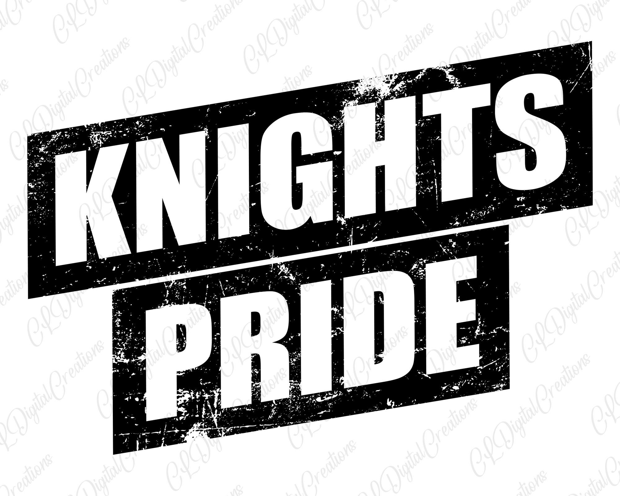 Knights Pride Distressed Mascot Svg, Printable, Team Spirit Svg ...