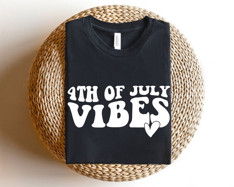 4th of July Vibes Svg, Stacked Svg, Heart Svg, Patriotic Svg, America ...