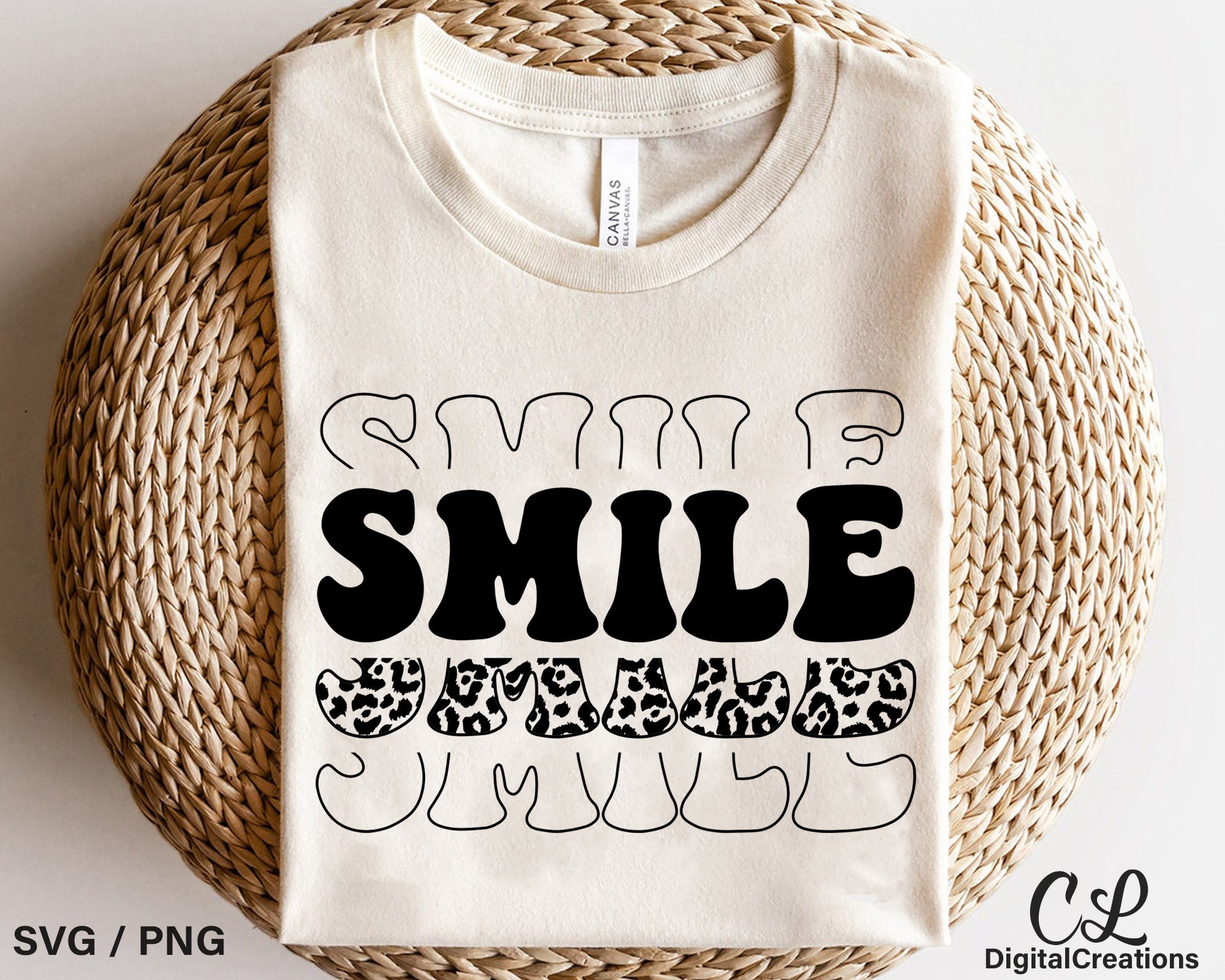 Smile Svg, Printable, Leopard Smile Svg, Smile More Svg, Smiley Svg ...