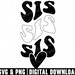 Sis Svg, Stacked Svg, Digital Downloads, Sisters Svg, Family Svg, Wavy ...