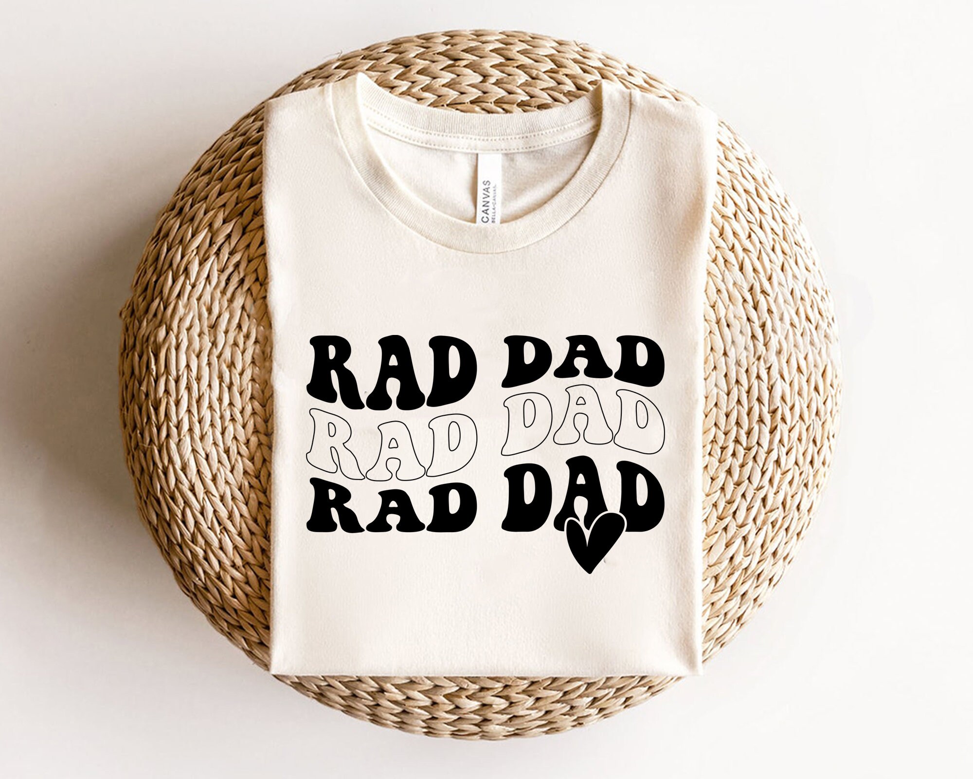 Rad Dad Svg, Father's Day Svg, Digital Download, Best Dad Svg, Stacked ...