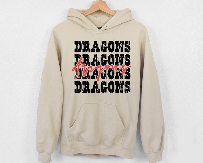 Dragons Stacked Svg, Printable, Team Spirit, Sublimation Design, Go ...