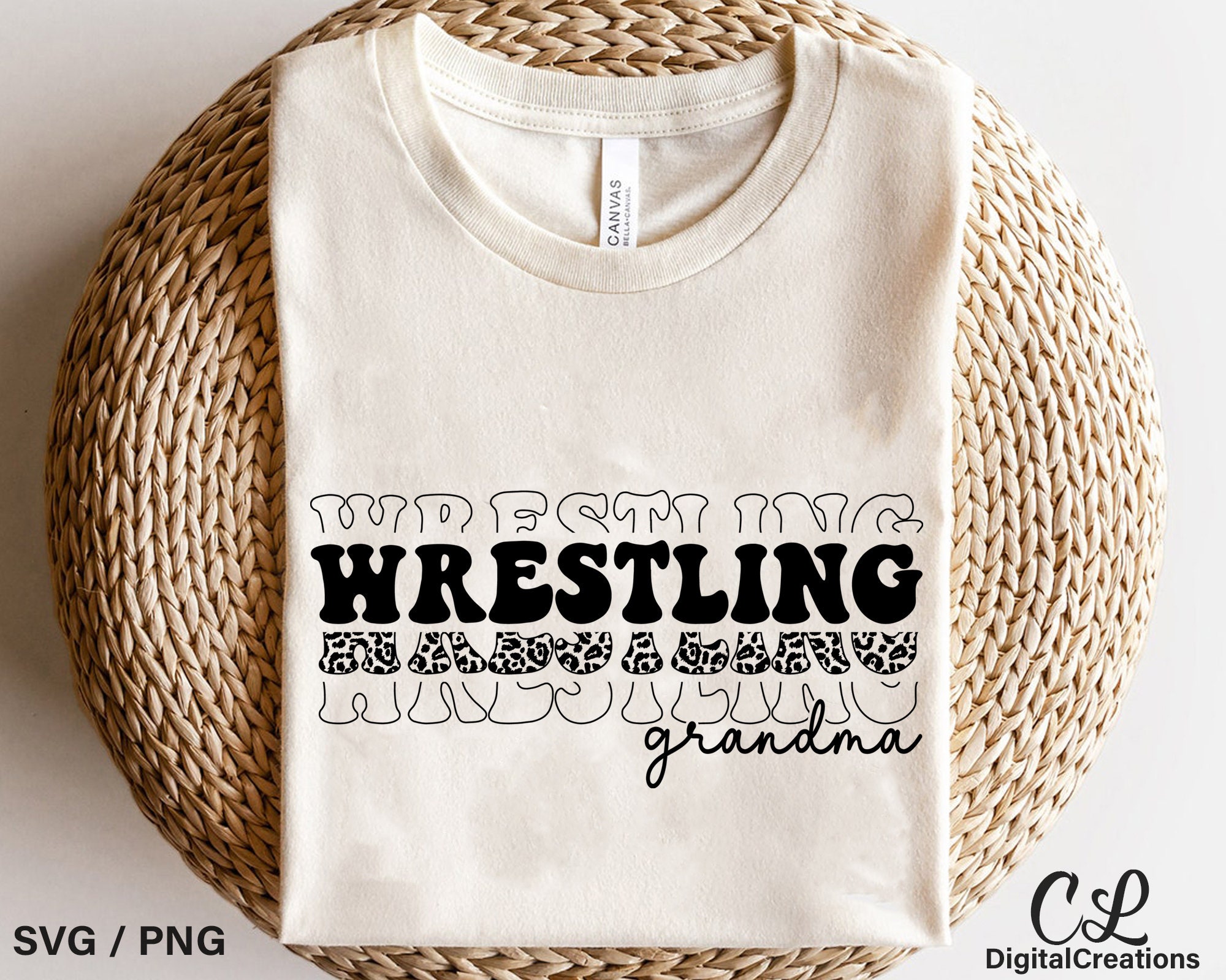 Wrestling Grandma Svg Printable Leopard Print Svg Wrestling - Etsy