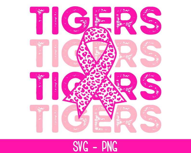 Tigers Cancer Svg Printable Tigers Stacked Breast Cancer - Etsy