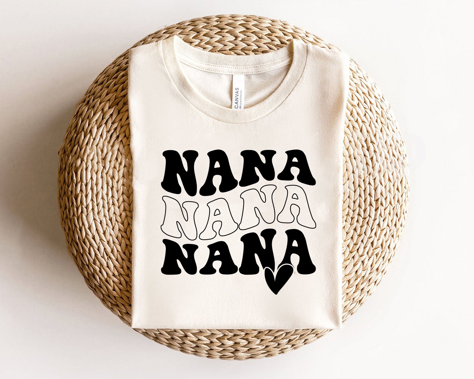 Nana Svg, Stacked Svg, Digital Downloads, Family Svg, Heart Svg, Wavy ...