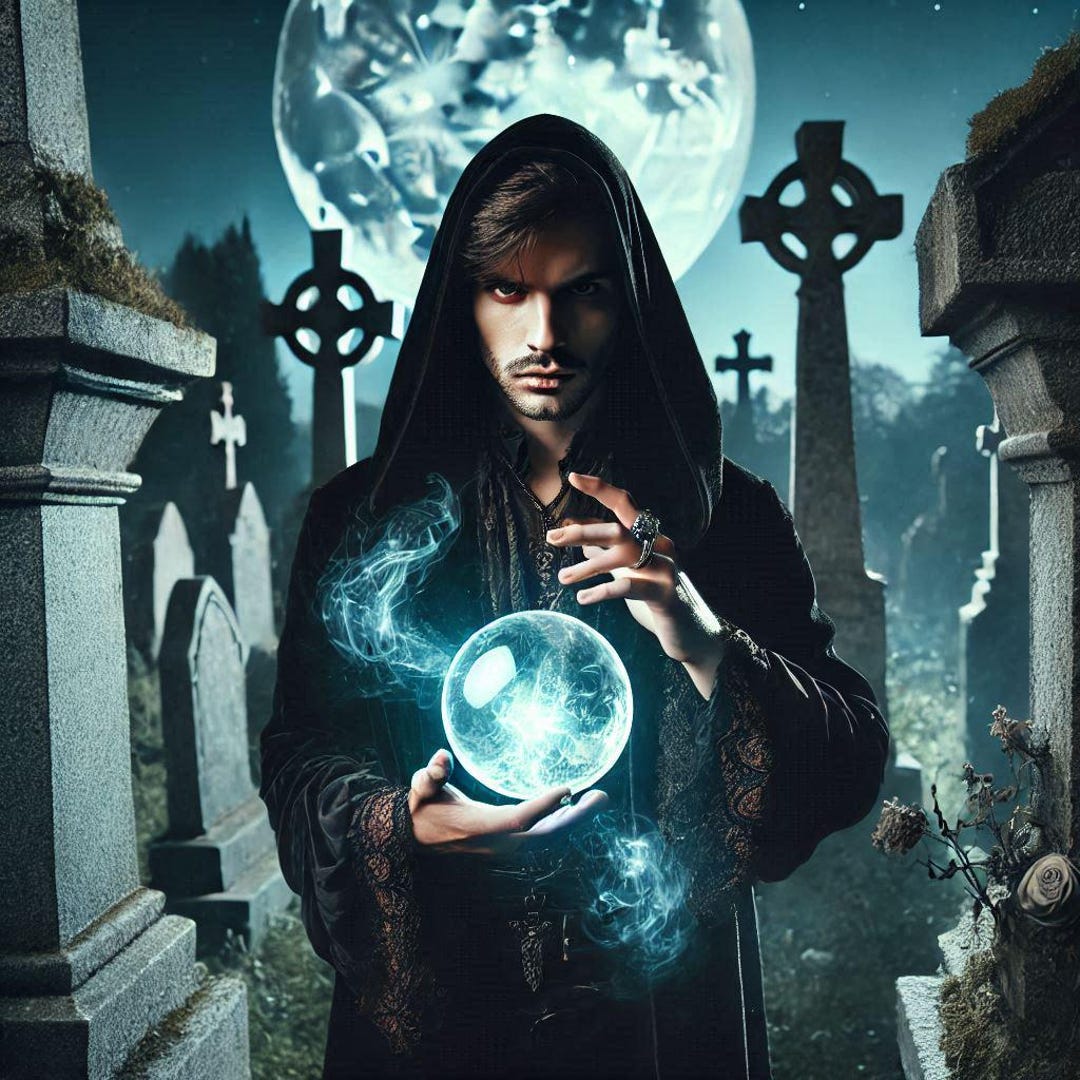 Enigmatic Necromancer Spirit Companion, Shadow Guide, Spirit Binding, Protector and Mentor - Etsy