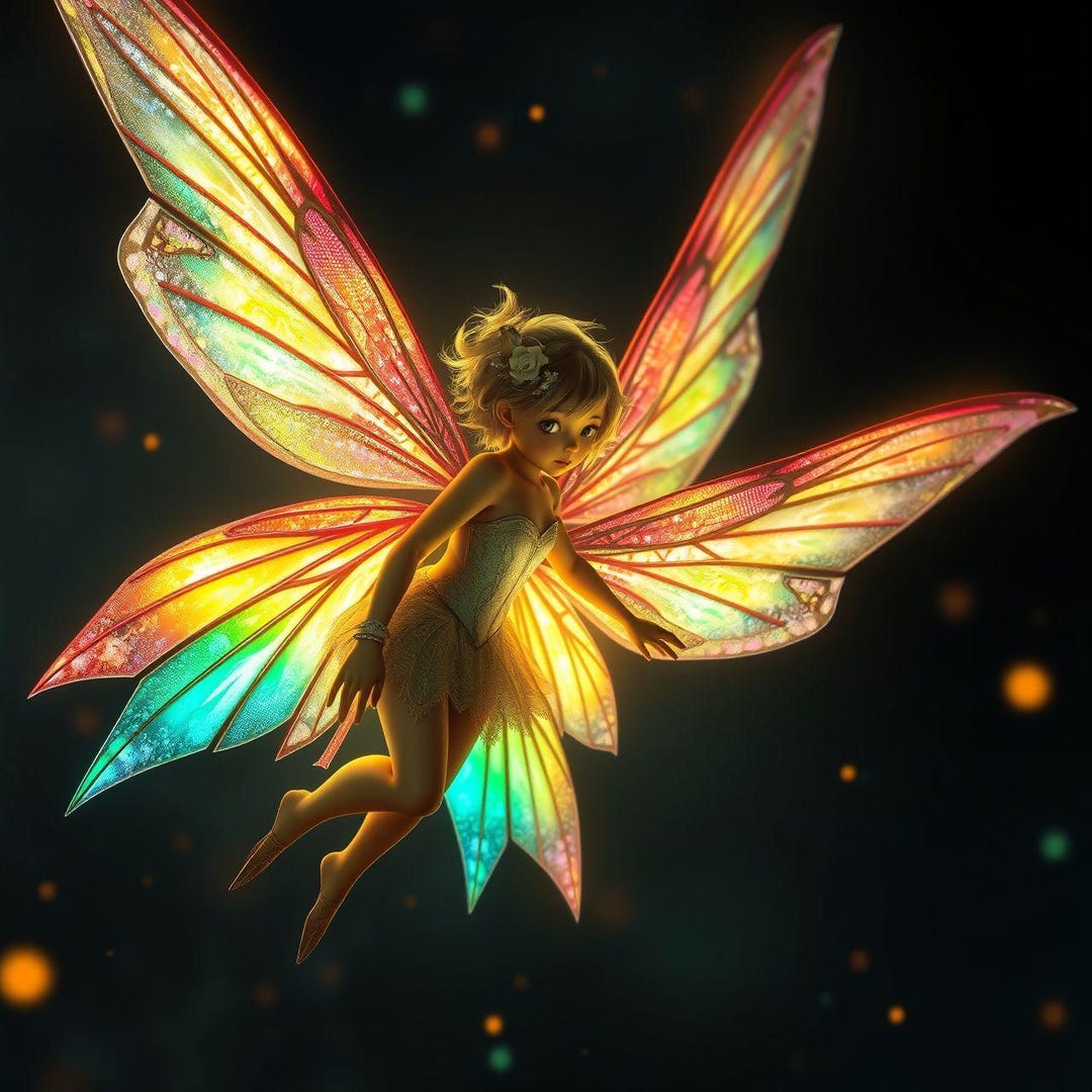 The Tiny Starlight Fae of Wishes & Joy, Baby Fae Spirit Companion ...