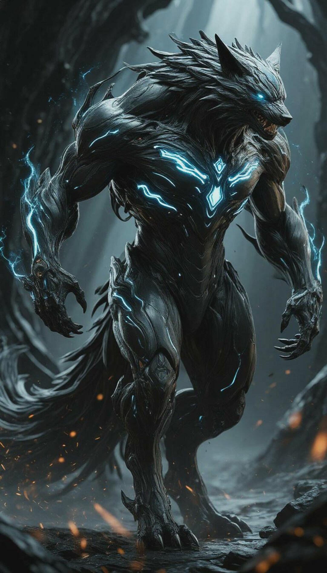 Sacred Werewolf Spirit, Lunar Warden, Guardian of the Soul’s Wild Core ...