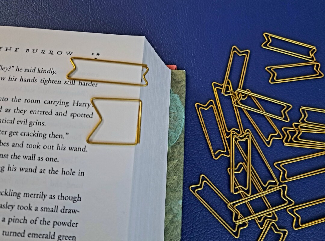 Gold Geometric Shaped Paper Clip - Etsy