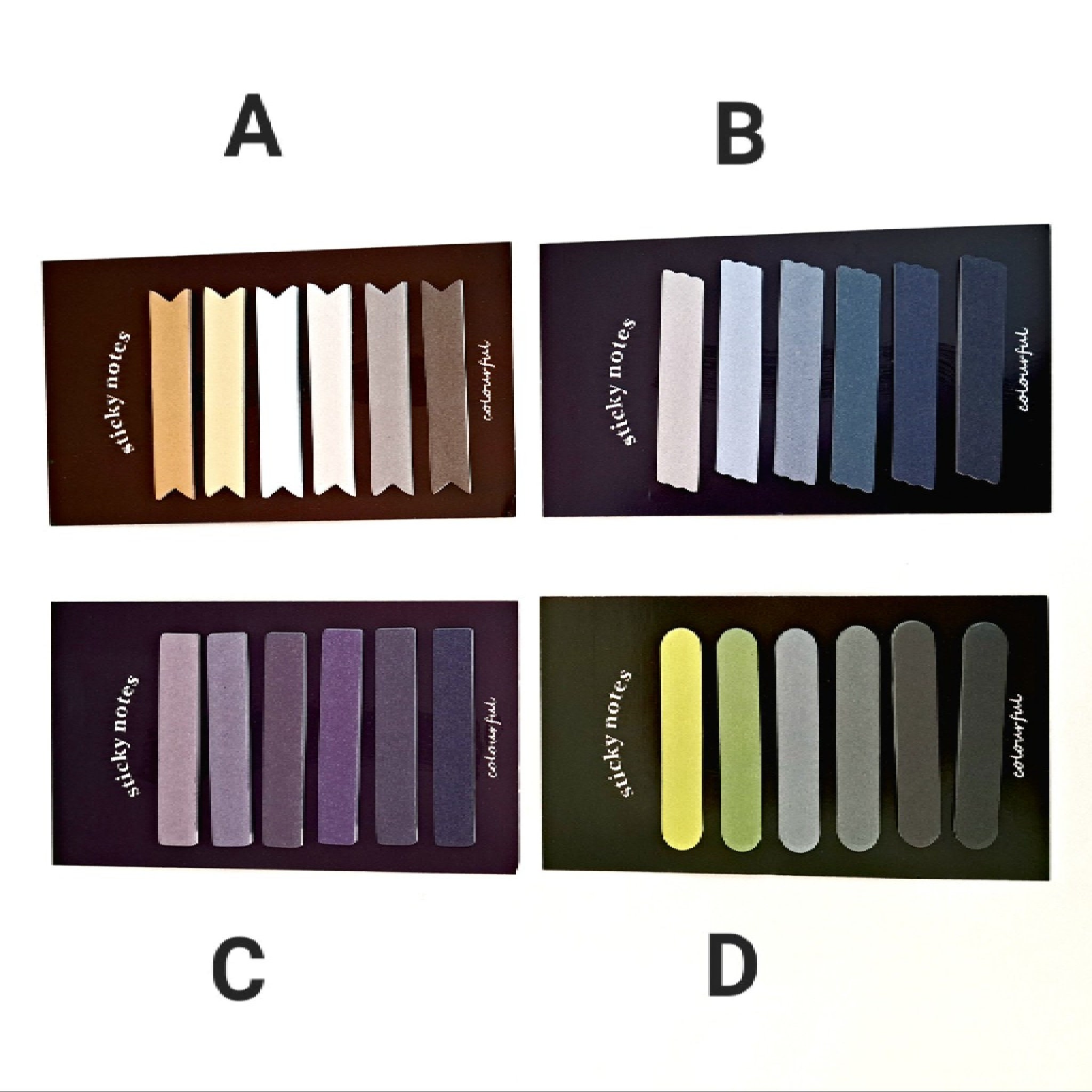 The 4 Different Style Sticky Tab - Etsy