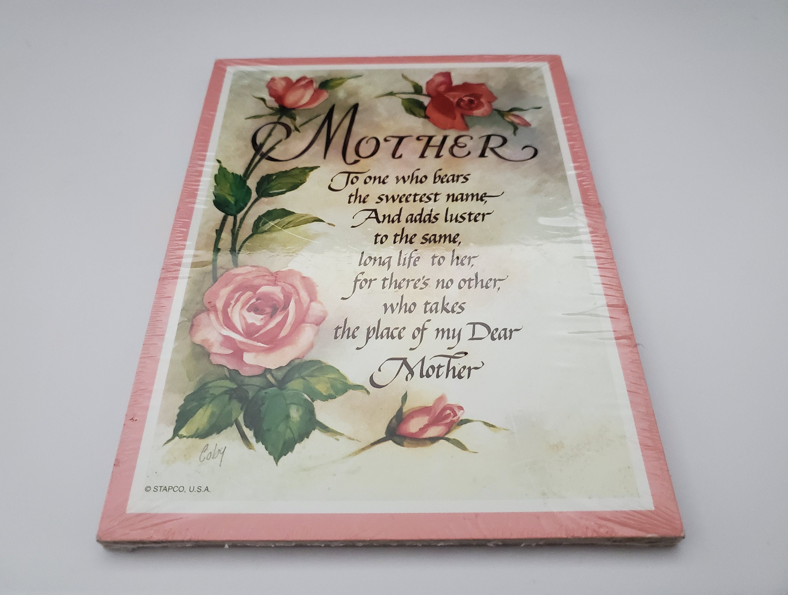 2002 Stapco mother Litho on Board in Original Seal - Etsy