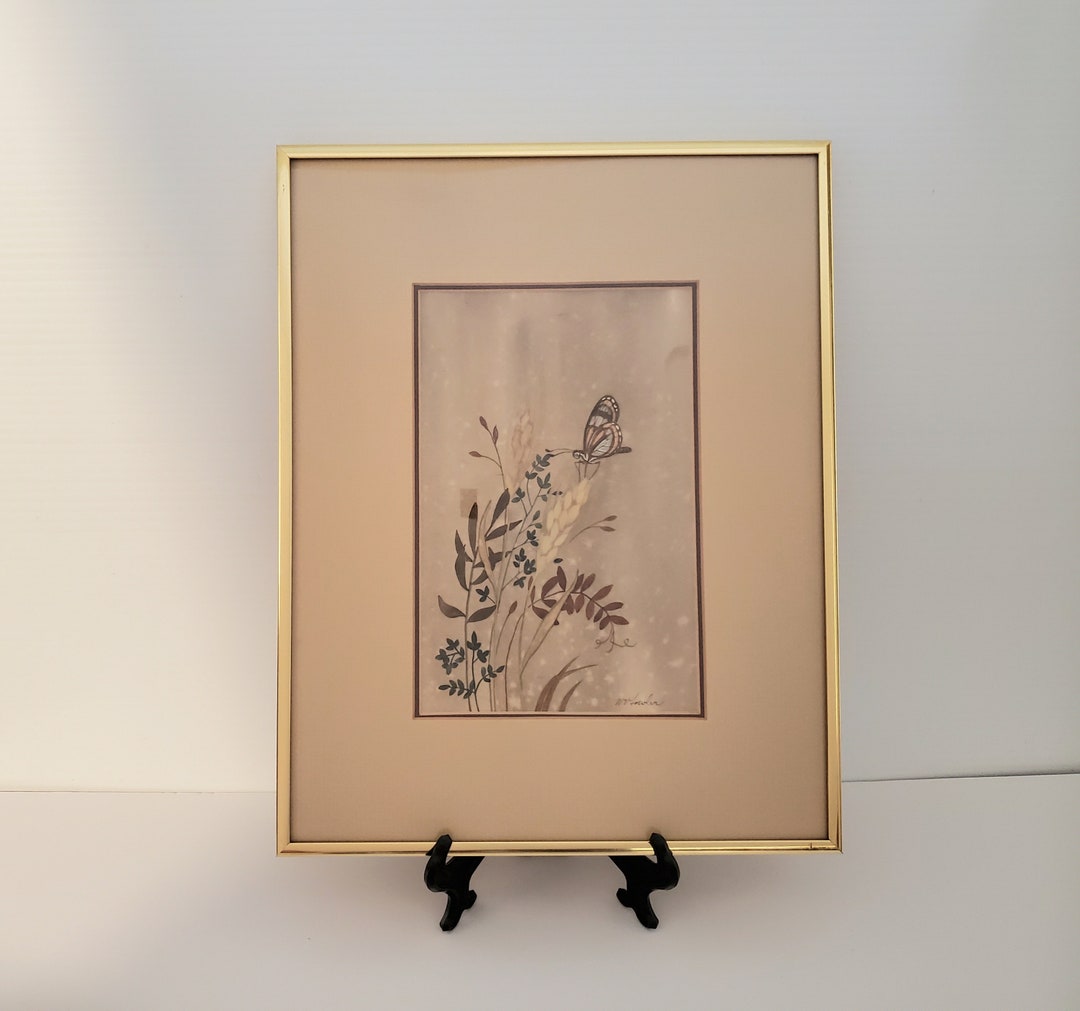 Margaret Fowler Butterfly Watercolor and Pastel Painting - Etsy
