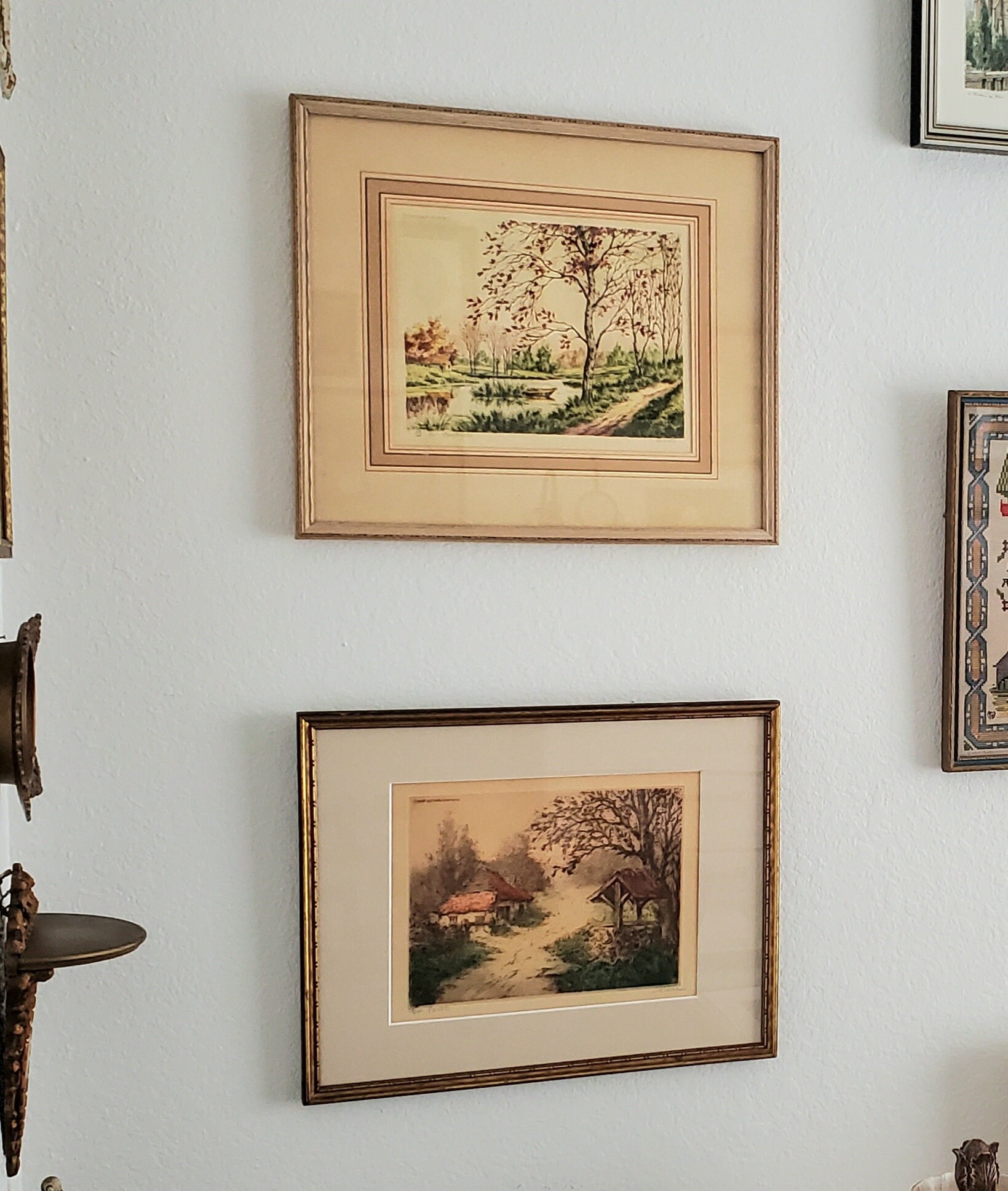 Mid-century Paris Etching Society Print les Bouleaux the Birches in ...