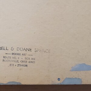 1970 Arthur Bard Oil Painting, Autumn Landscape With Squirrel - Etsy