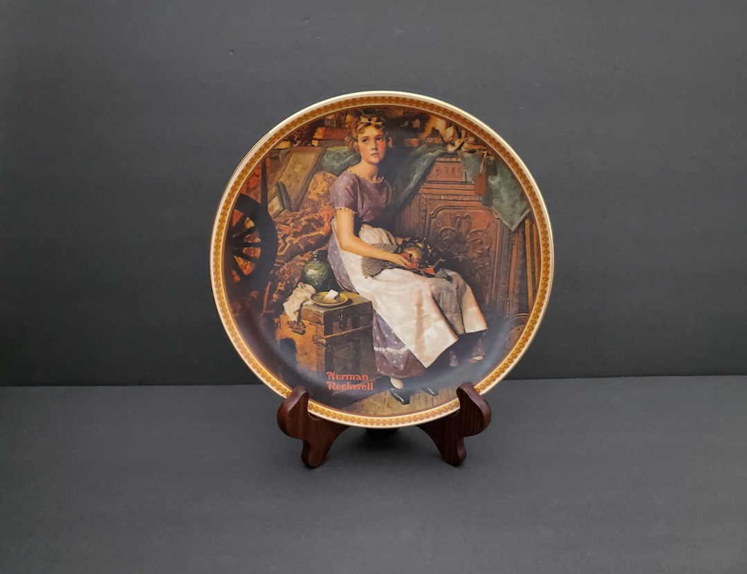 Knowles Norman Rockwell Collection Plate "dreaming in the Attic" - Etsy