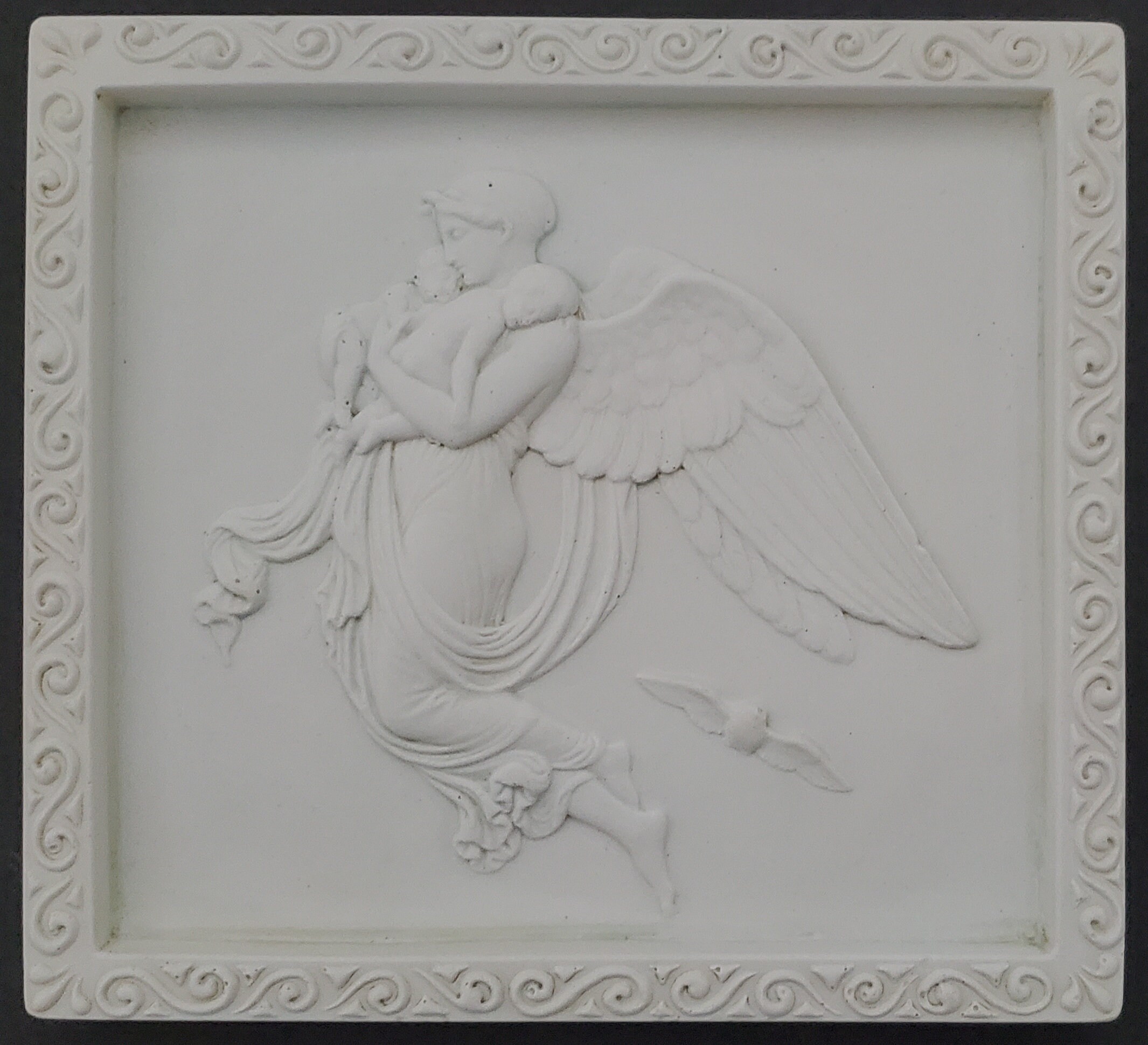 Vintage Greek Plaster Wall Tile, Bertel Thorvaldsen's night 1815 - Etsy