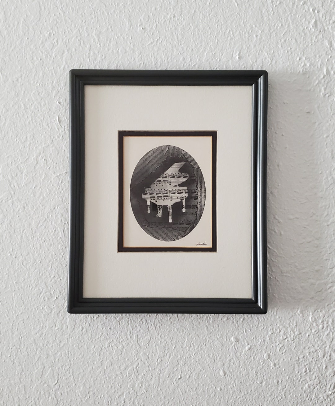 Phyllis Rash Hughes Vintage Signed Print "piano" - Etsy