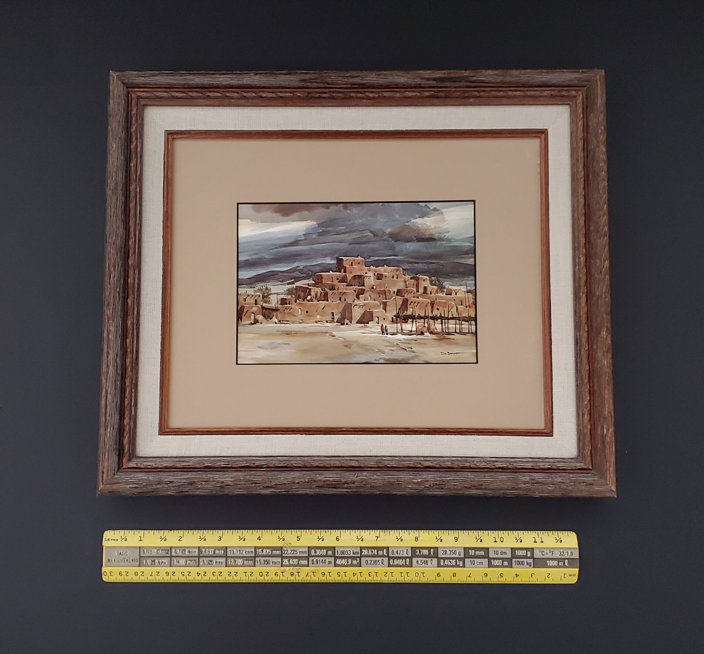 Don Brackett Southwest Adobe Print, Nicely Framed, SAGA New Mexico - Etsy