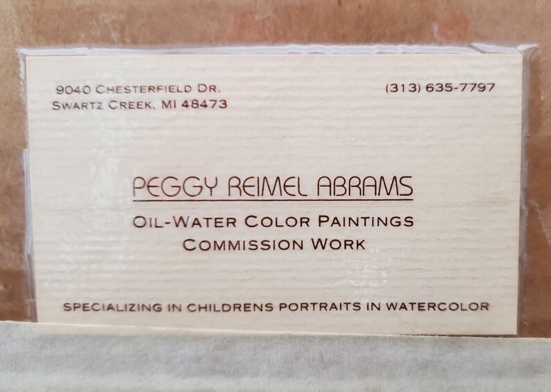 Peggy Abrams Early Print, Little Girl Praying, Signed "reimel Abrams ...