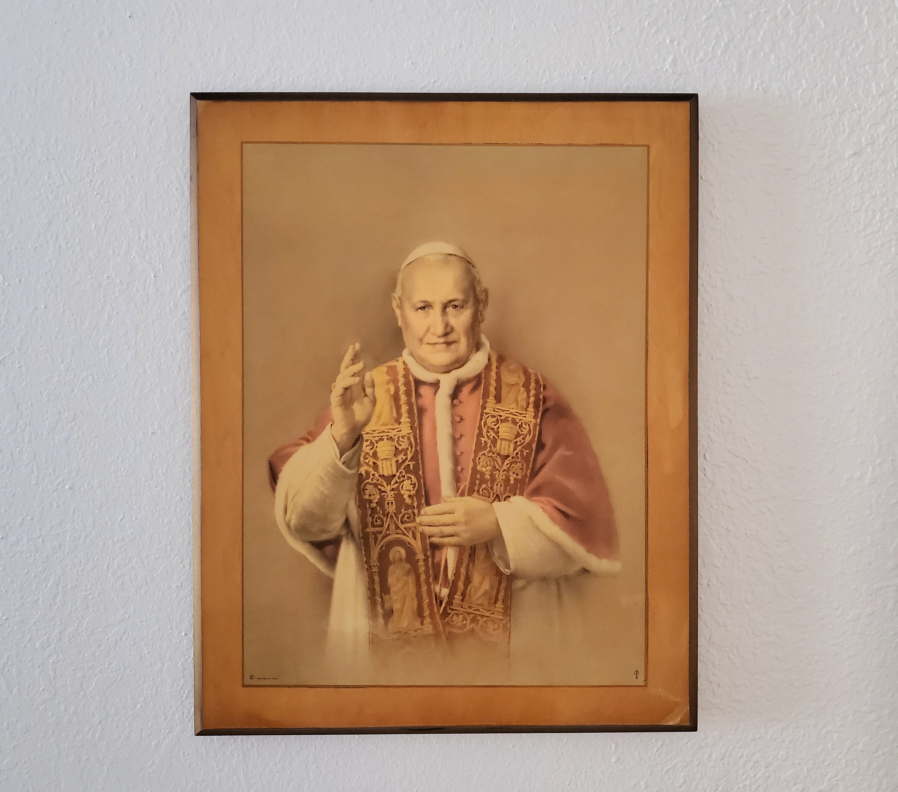Rare Vintage the Good Pope John XXIII Laminated Print on Board - Etsy