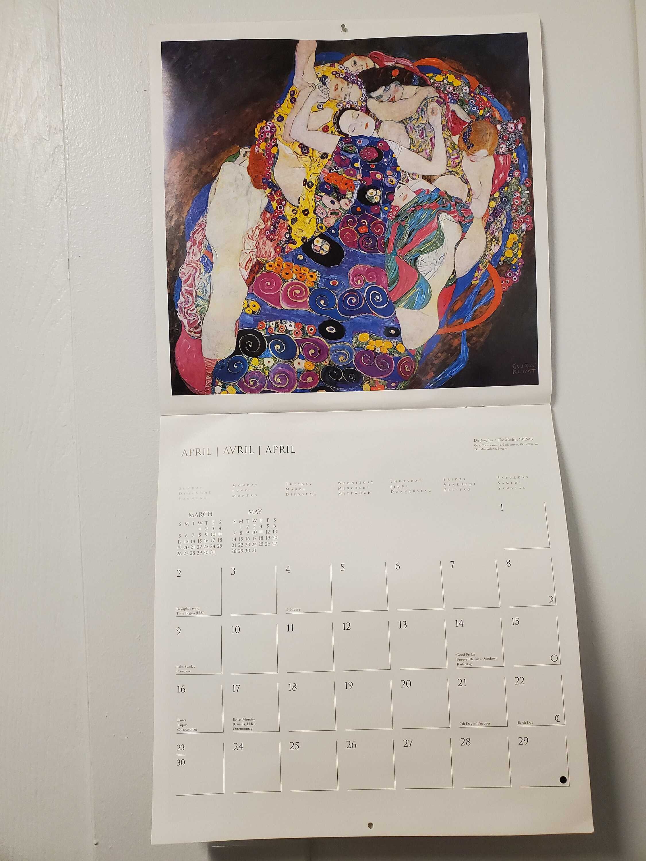 1995 Gustav Klimt Calendar - Etsy