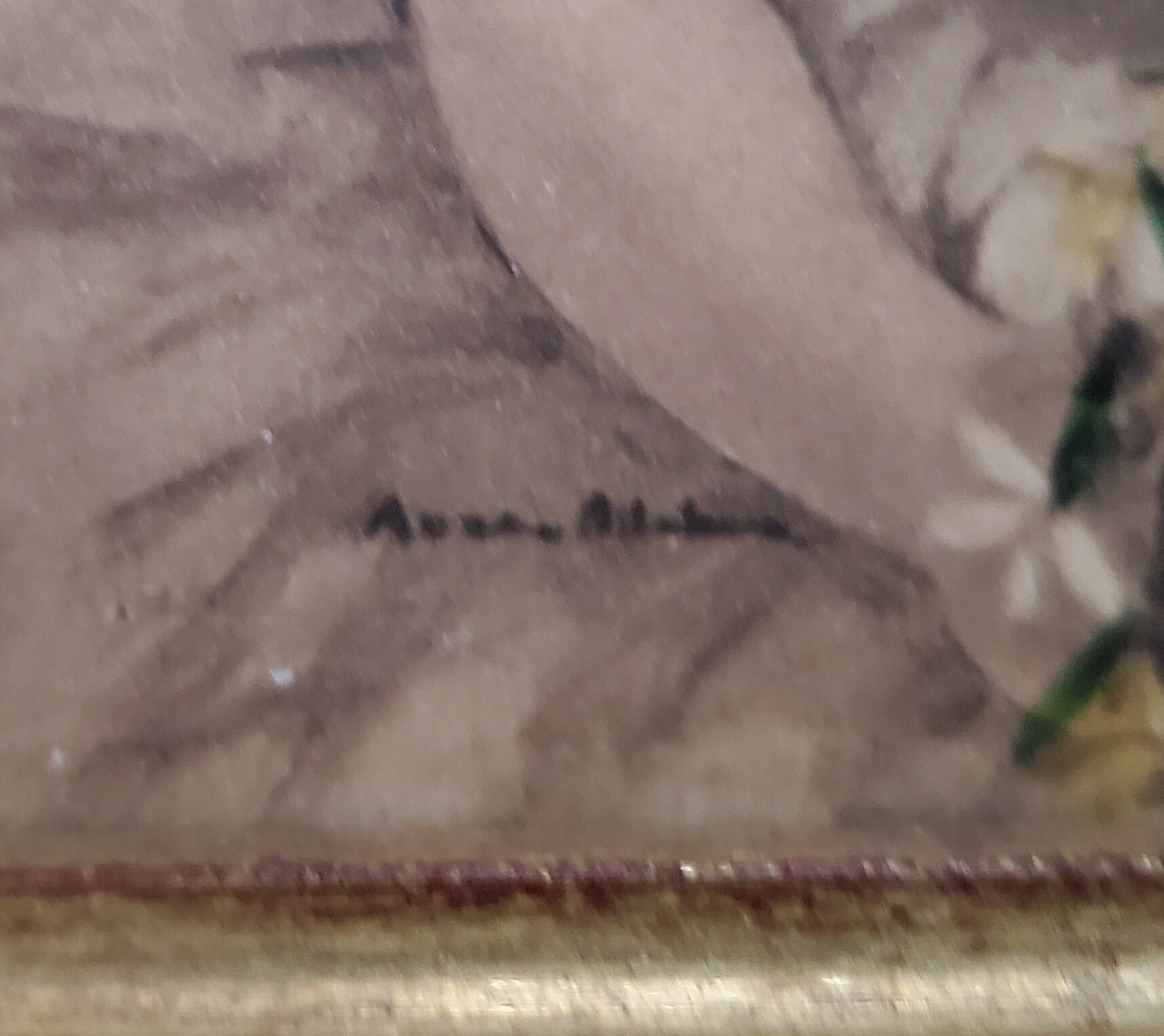 Pair of Anne Allaben 1940's Lithographs in Original Frames, "robert ...